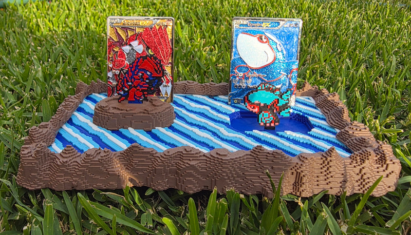 Kyogre & Groudon 3D Metal Card Display – Jawas Junkyard